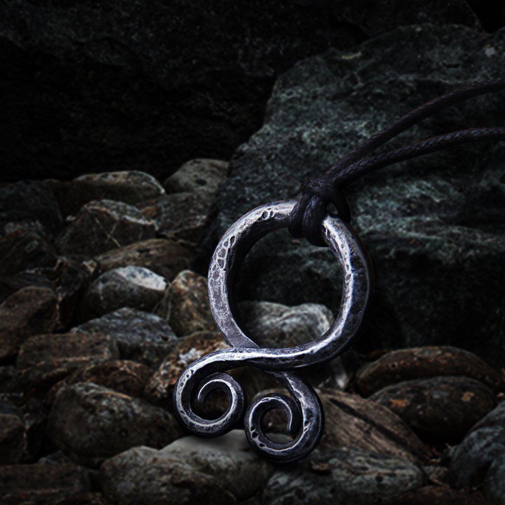 Forged Iron Antiqued Troll Cross Pendant Necklace – Mythologis®